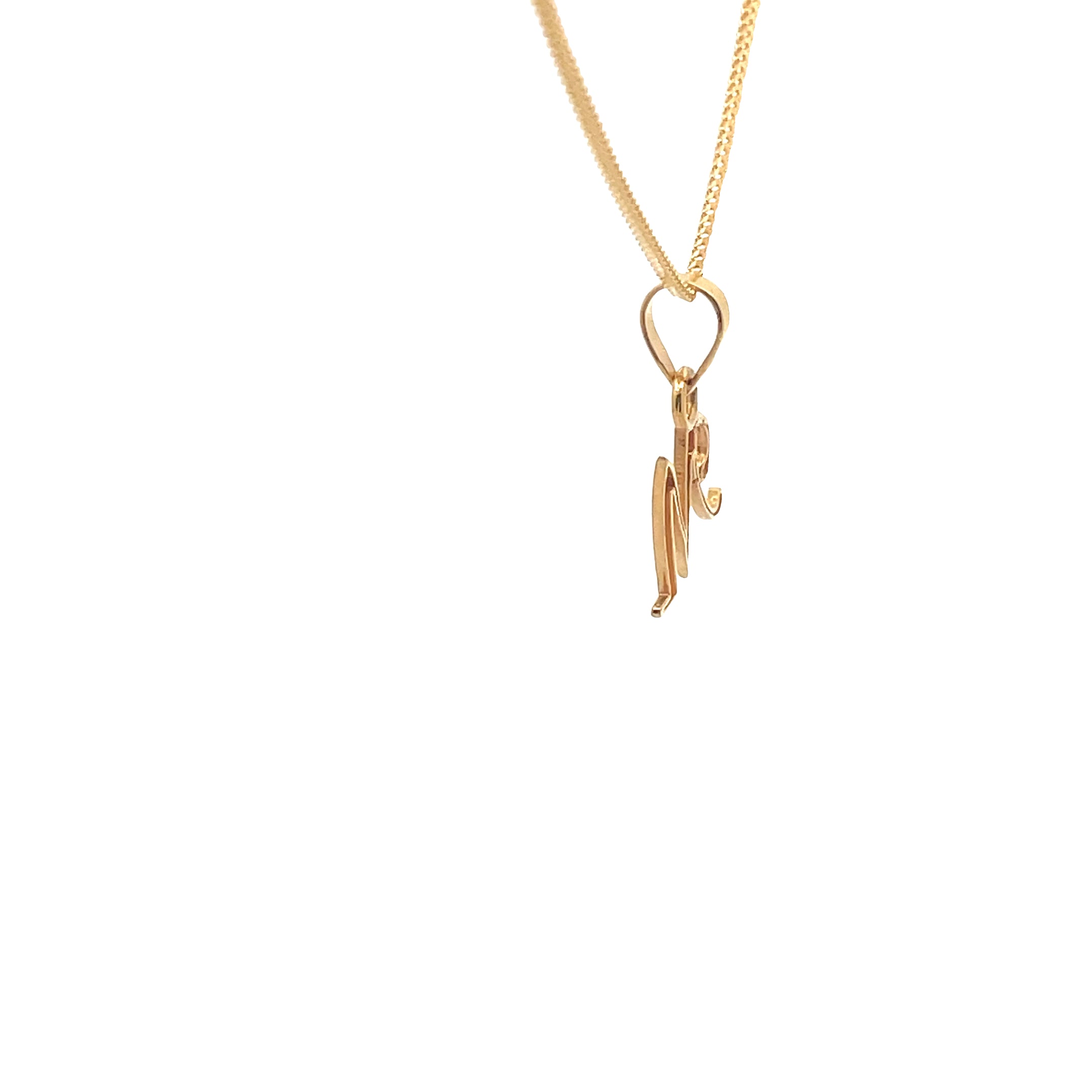 M Word/Letter Gold Locket - Manik Chand Jewellers - Online Jewellery ...